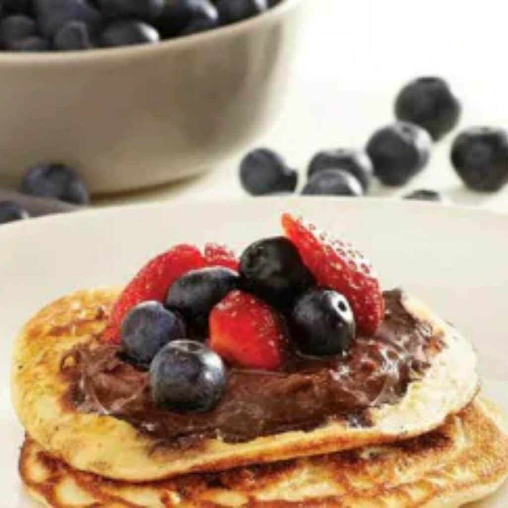 RECIPE: Mini Blueberry Buttermilk Pancakes with Nutella® hazelnut ...