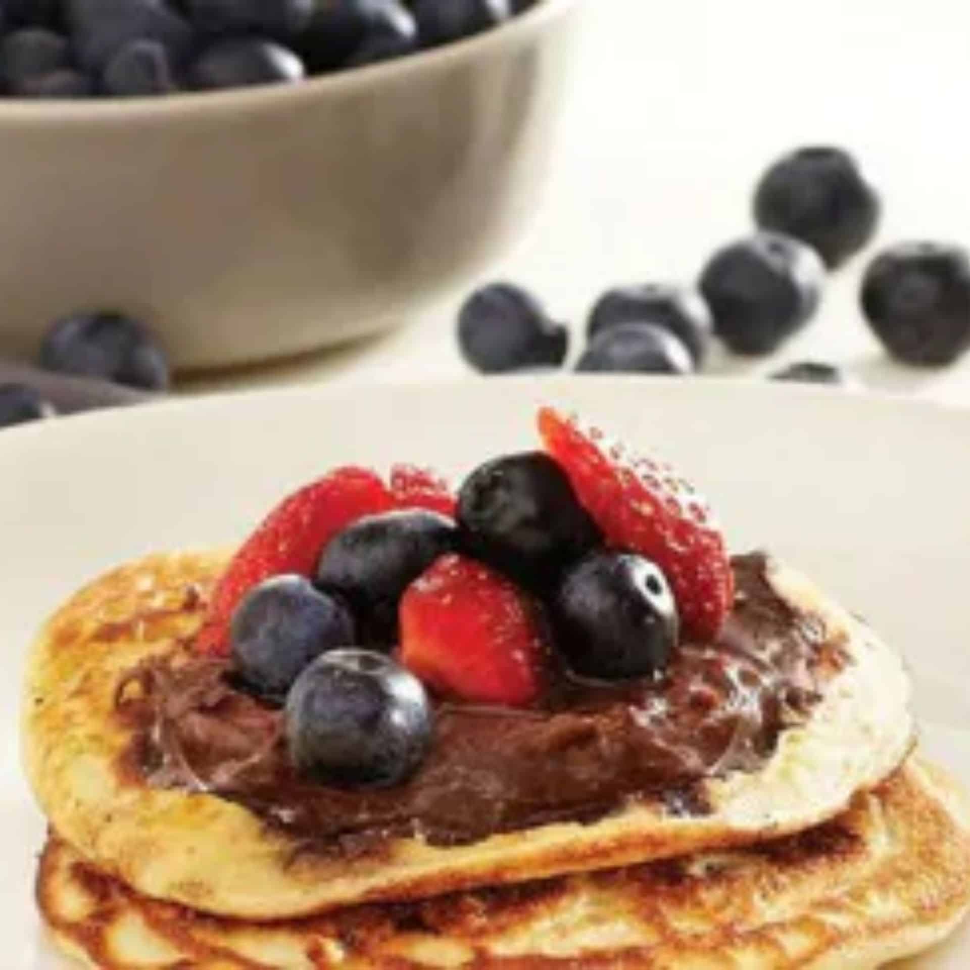 RECIPE: Mini Blueberry Buttermilk Pancakes with Nutella® hazelnut ...